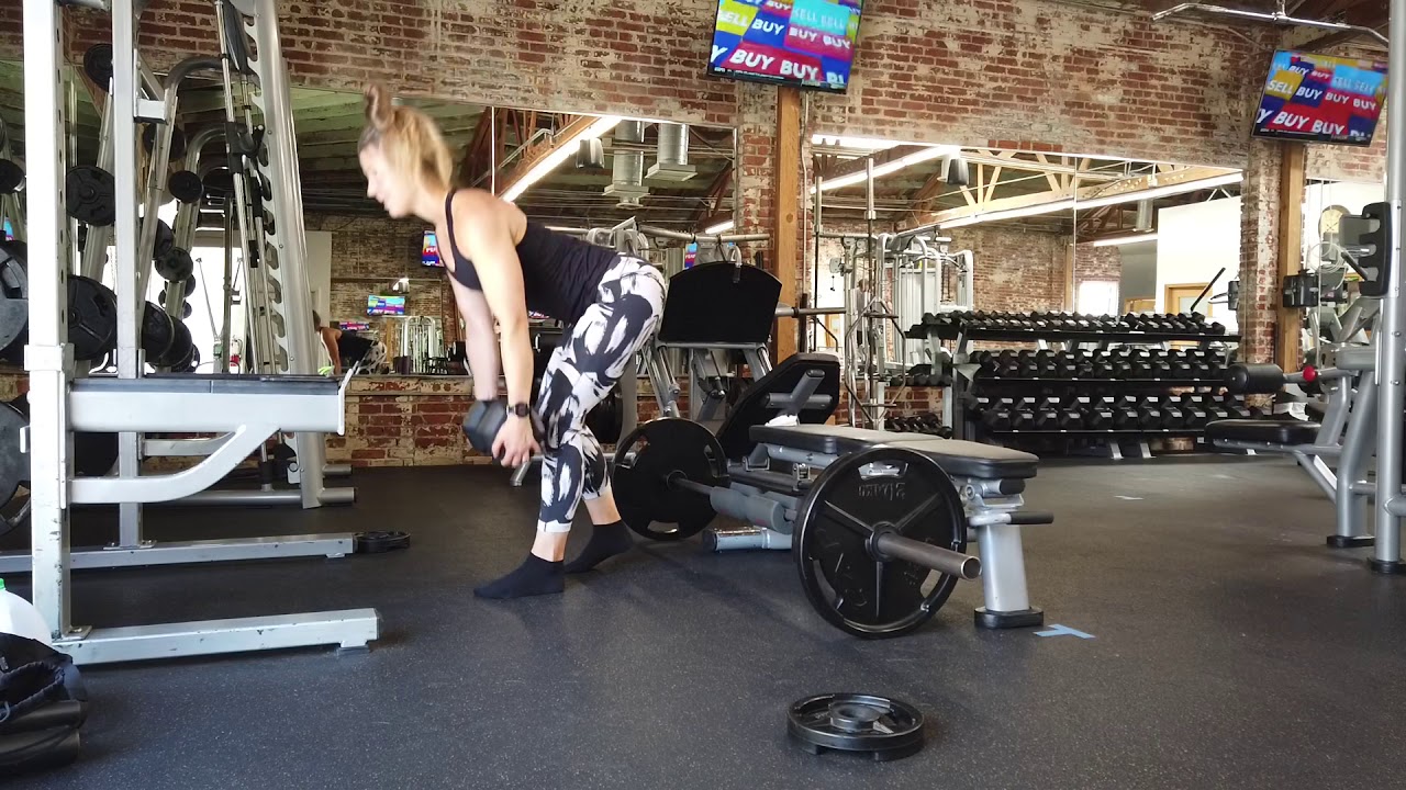 1 DB staggered stance RDL - YouTube