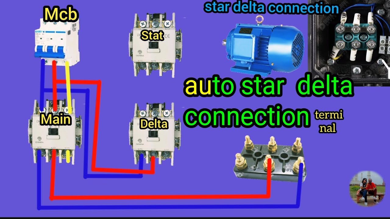motor star delta connection -automatic star delta connection #star ...