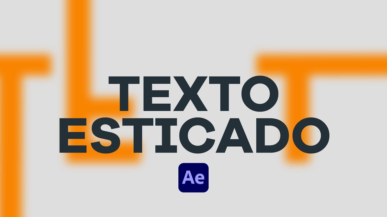 Como Animar TEXTO ESTICADO | After Effects - YouTube