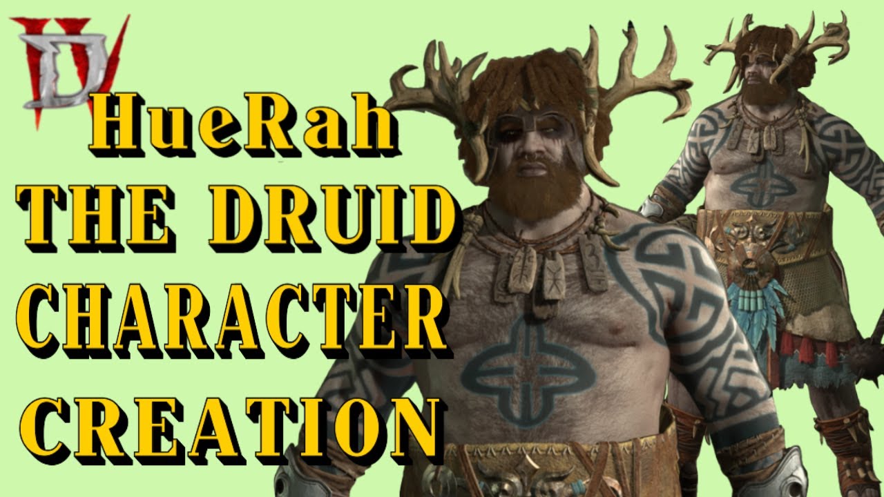 diablo 4 - Druid Spirit Creation and Leveling ( Huerah the druid ...