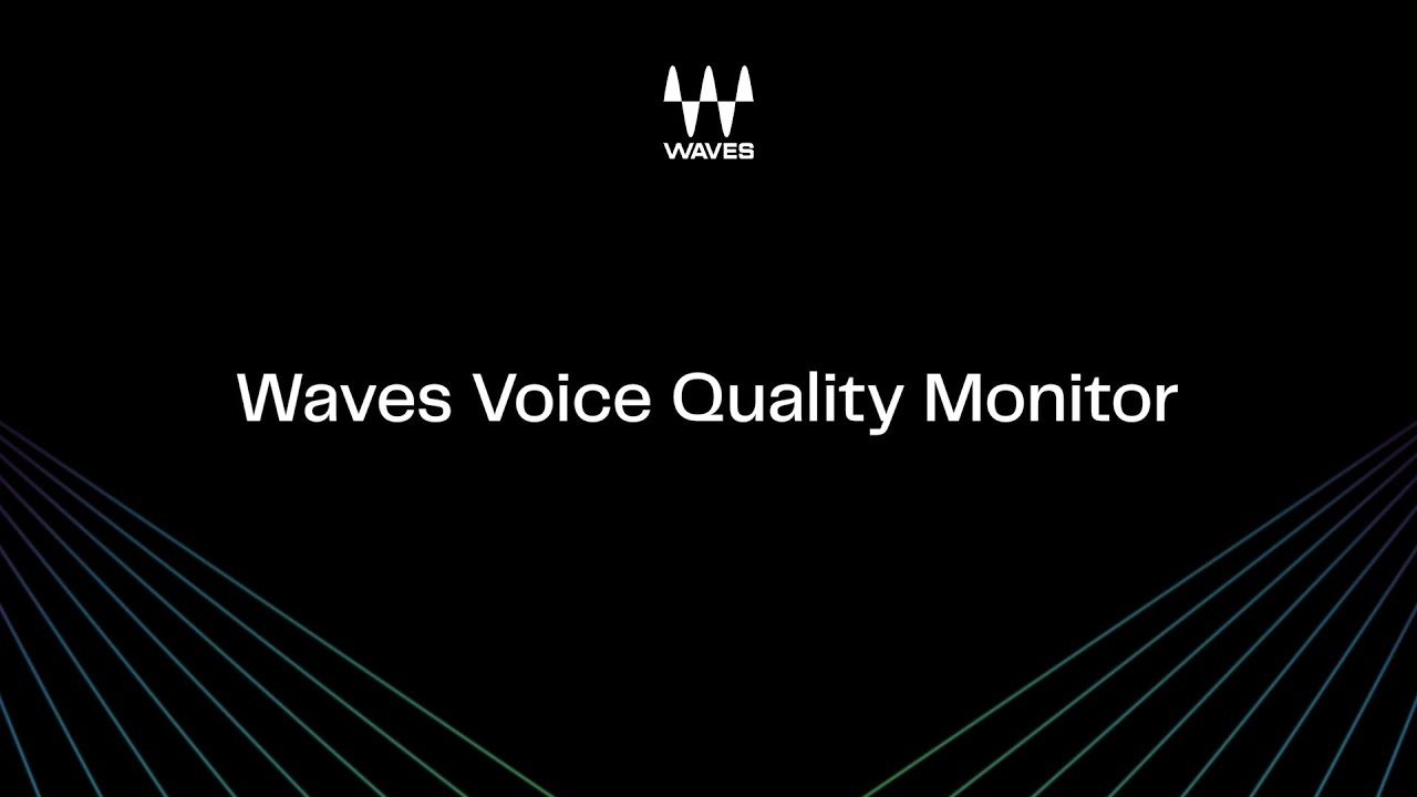 Waves Voice Quality Monitor - YouTube