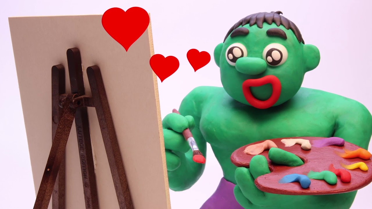 DibusYmas Portrait 💕Superhero Play Doh Stop motion cartoons vengatoons ...