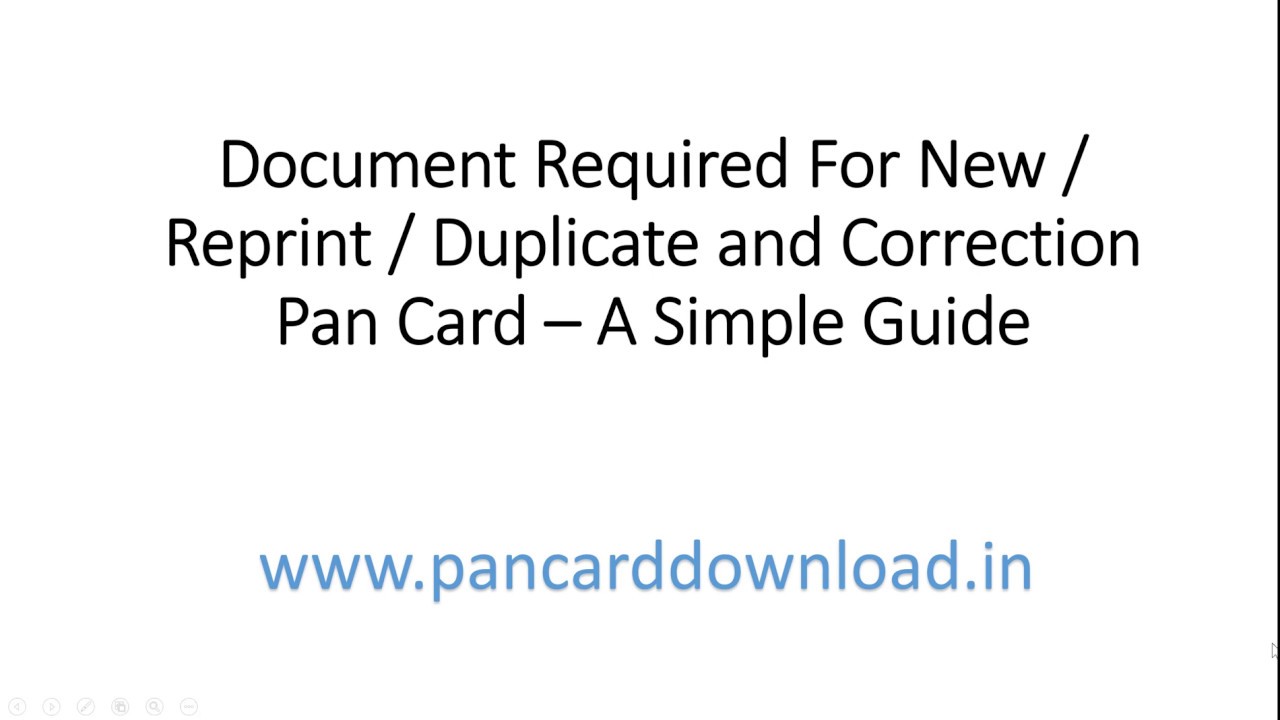 Document Required For Pan Card – A Simple Guide Updated - YouTube
