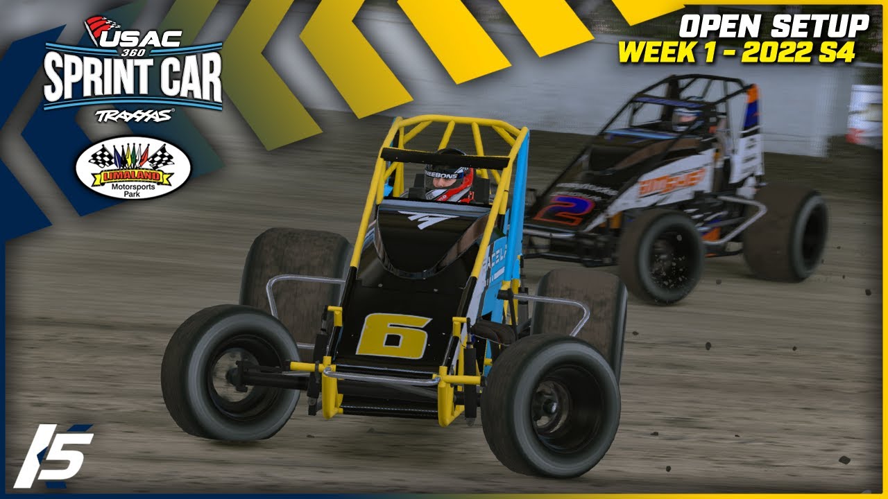 USAC 360 Sprints - Limaland Motorsports Park - iRacing Dirt - YouTube