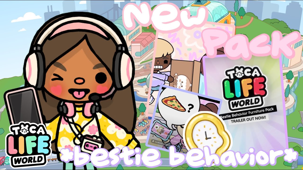 *NEW* Bestie Behavior Furniture Pack! 😎🌈 | *With Voice* 🔊 | Toca Life ...