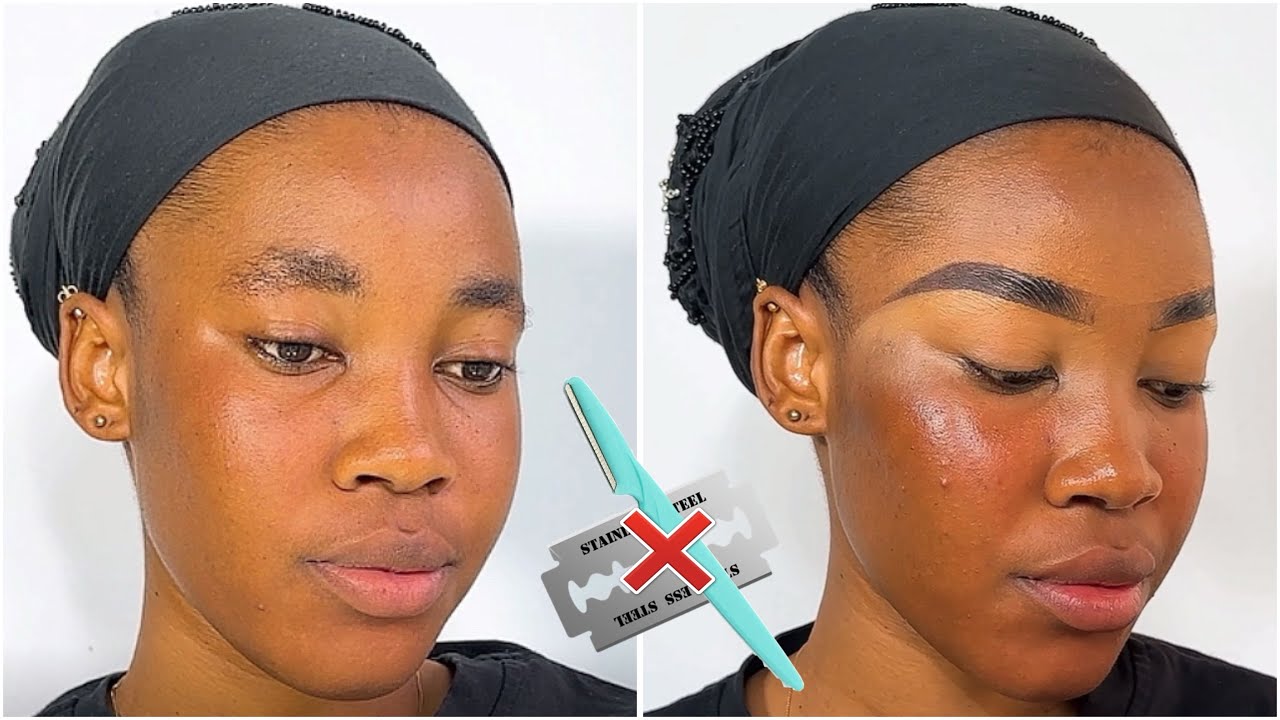 Detailed Brows Tutorial / No shaving No Trimming HALAAL Eyebrows ...