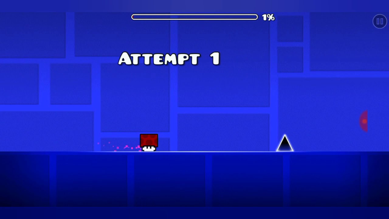 Geometry dash level 1 (all coins) - YouTube