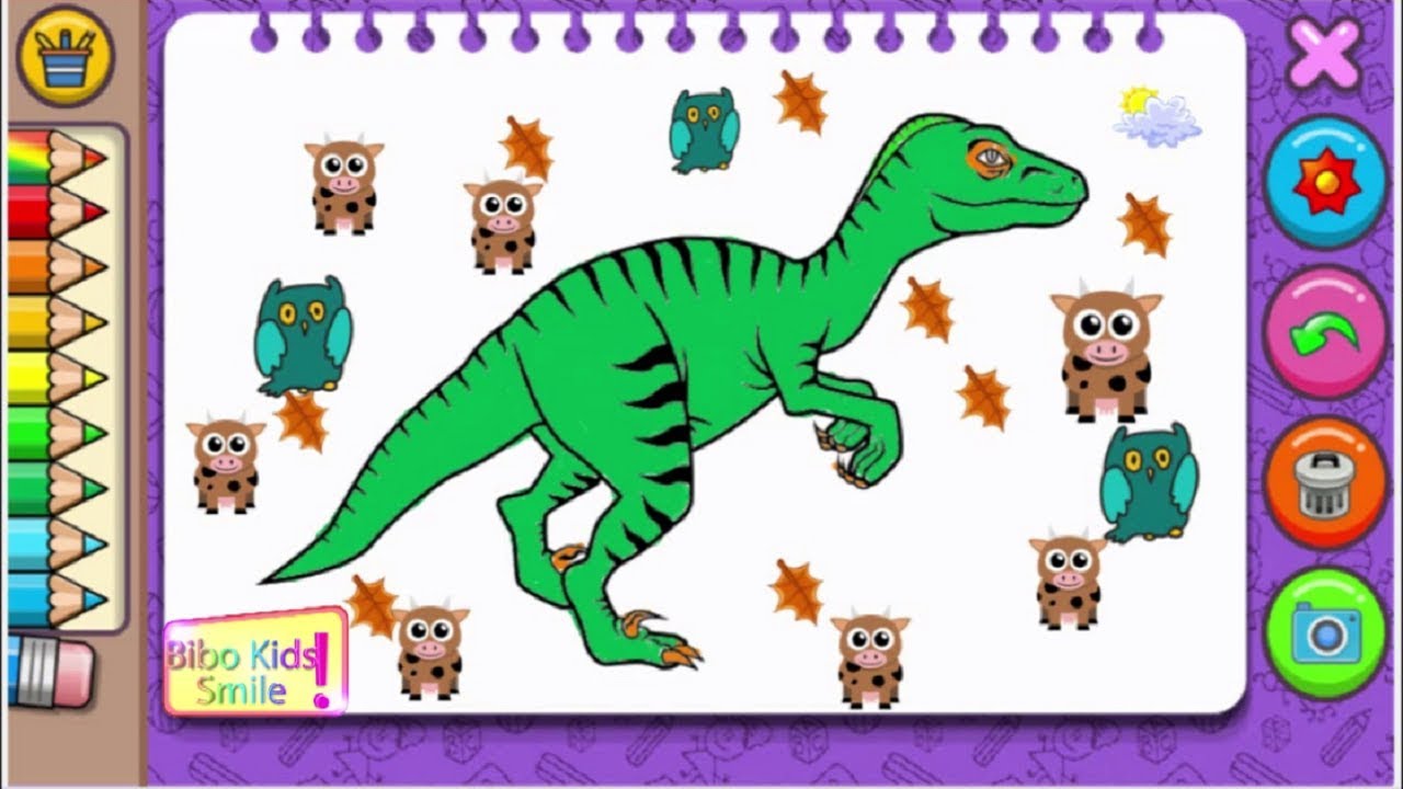 Bibo Kids Draw - How to Draw A Dinosaurs Gorgosaurus Easy For Kids ...