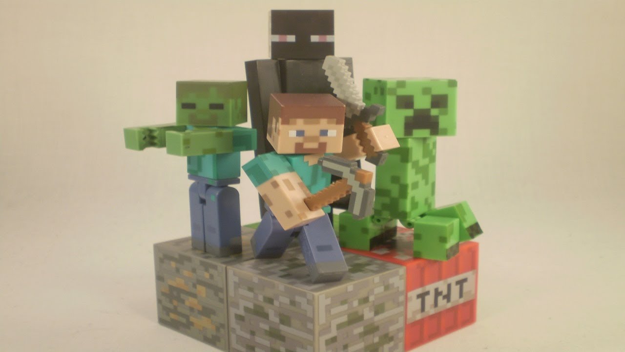Jazwares MINECRAFT Series #1 Figures Review - YouTube