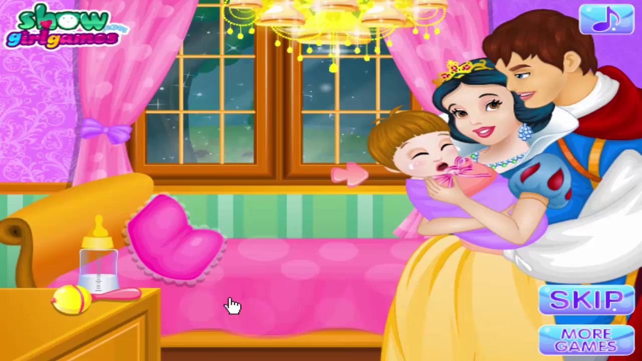 Game trò chơi công chúa Bạch tuyết vất vả chăm sóc công chúa nhỏ|Snow ...