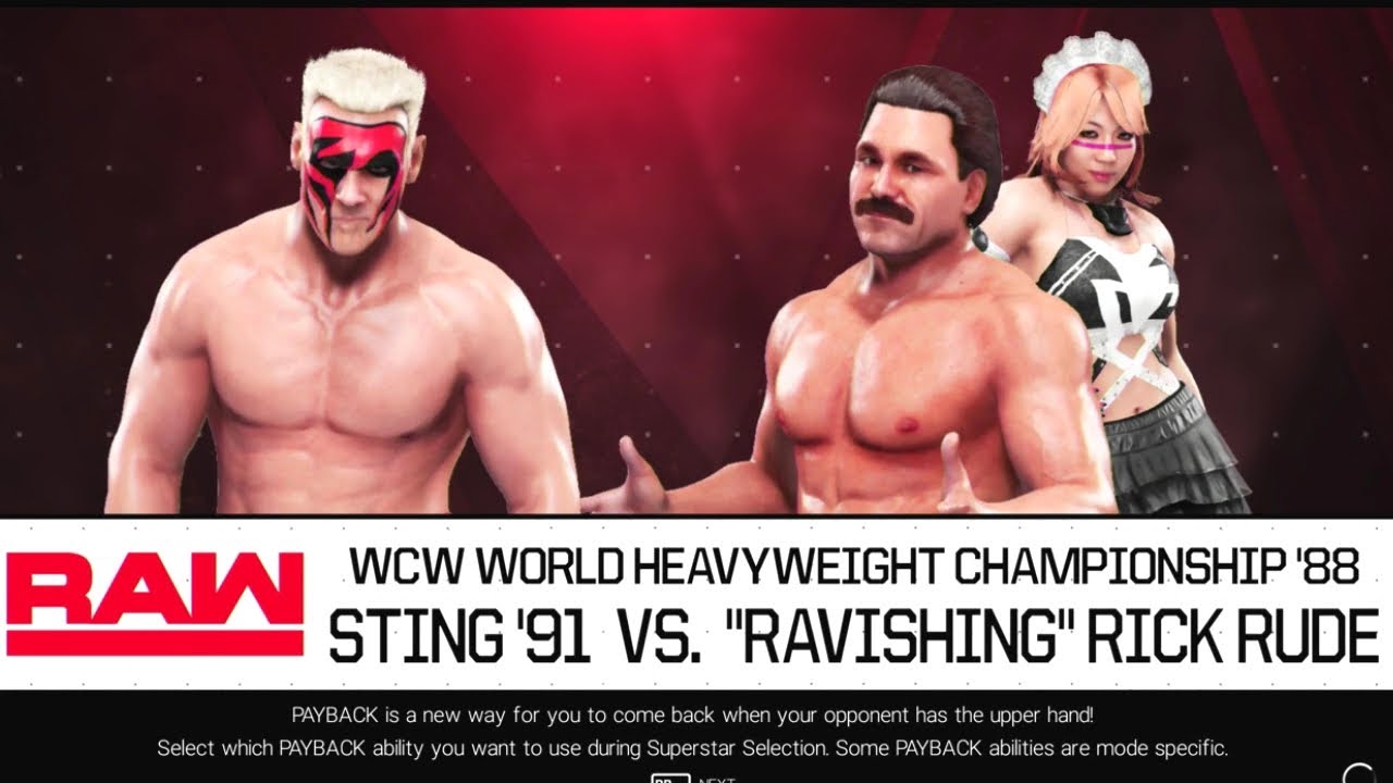 WWE 2K19 | "Ravishing" Rick Rude vs. "The Man" Sting - YouTube