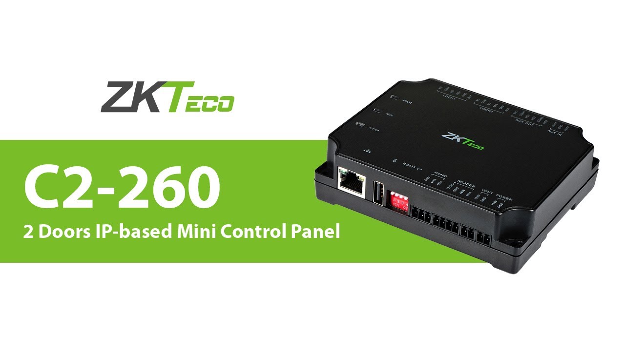 C2-260 2 Doors IP-based Mini Control Panel - YouTube