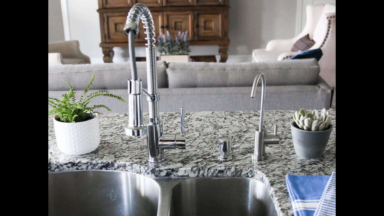 DIY Kitchen Upgrade with Waterdrop RO Filtration System - YouTube