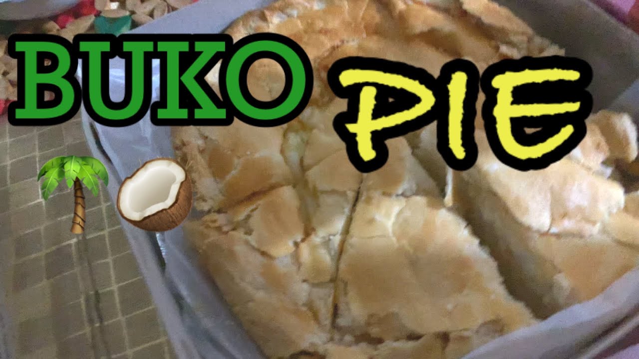 BUKO PIE. - young coconut meat pie - YouTube