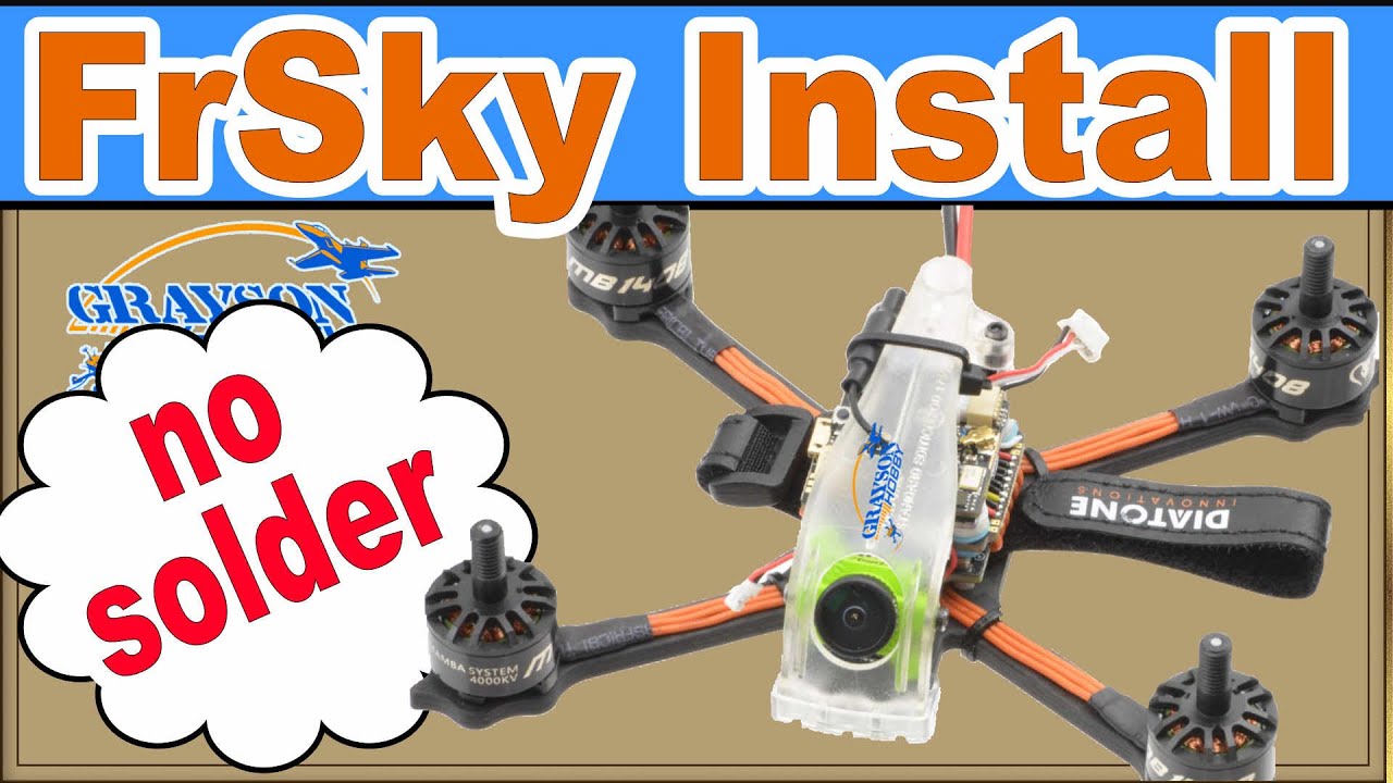 How to install a FrSky Receiver into a Diatone Drone | R-XSR GT349 ...