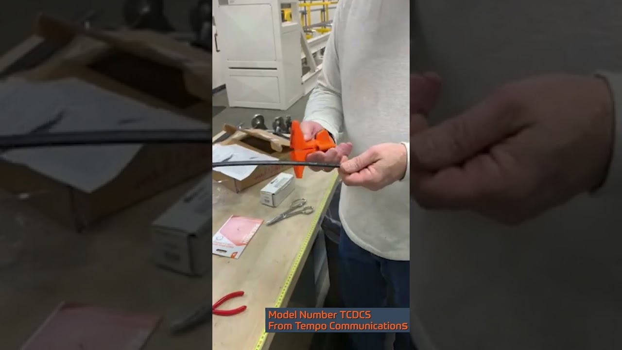 How to Prepare and Strip a Drop Cable - Strip foam wire off cable drop ...