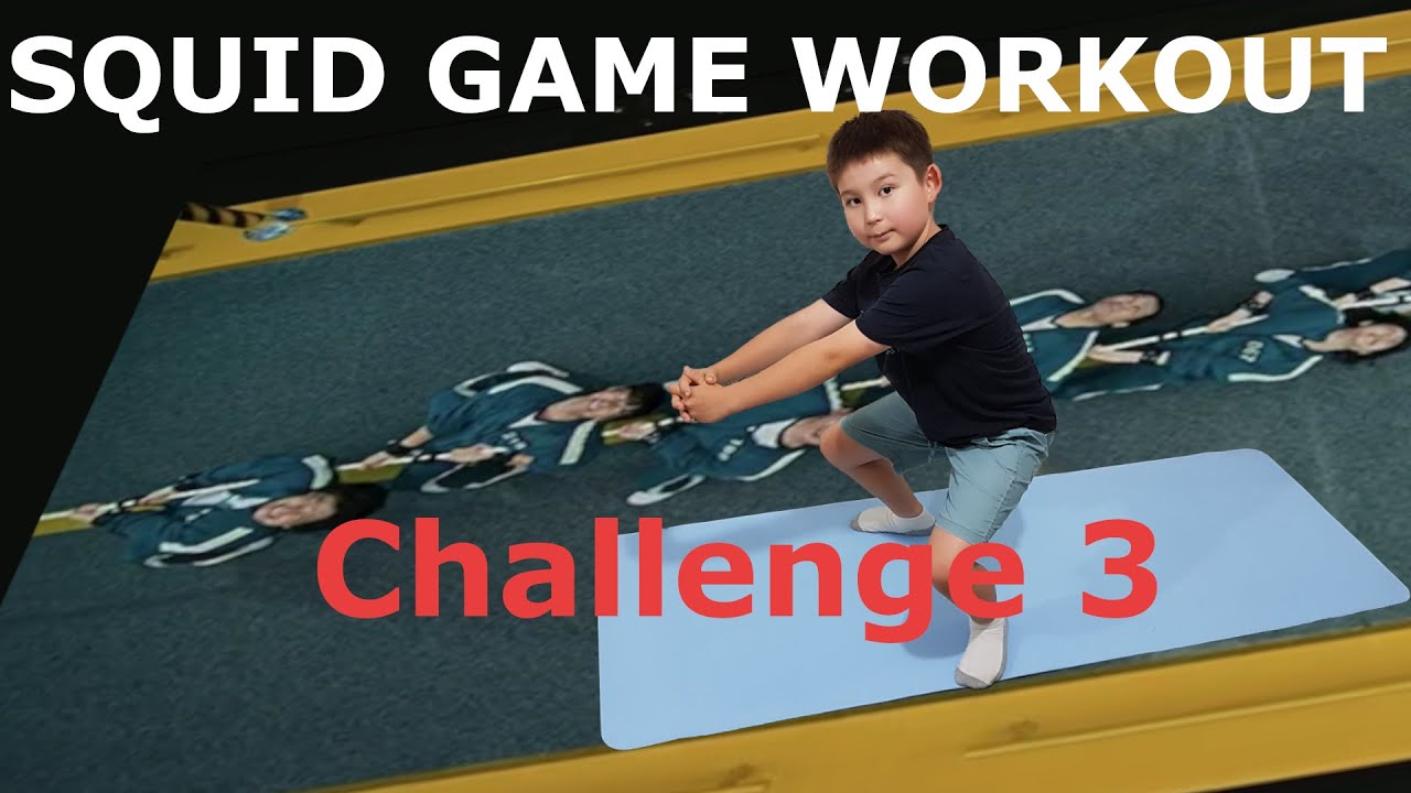 Squid Game Workout | Challenge 3 | Tug of War | Exercise for STRONG ...