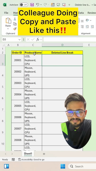 Don't Copy and Paste in Excel😆Instead Use Amazing Trick #exceltips #excel #shorts #trick - YouTube