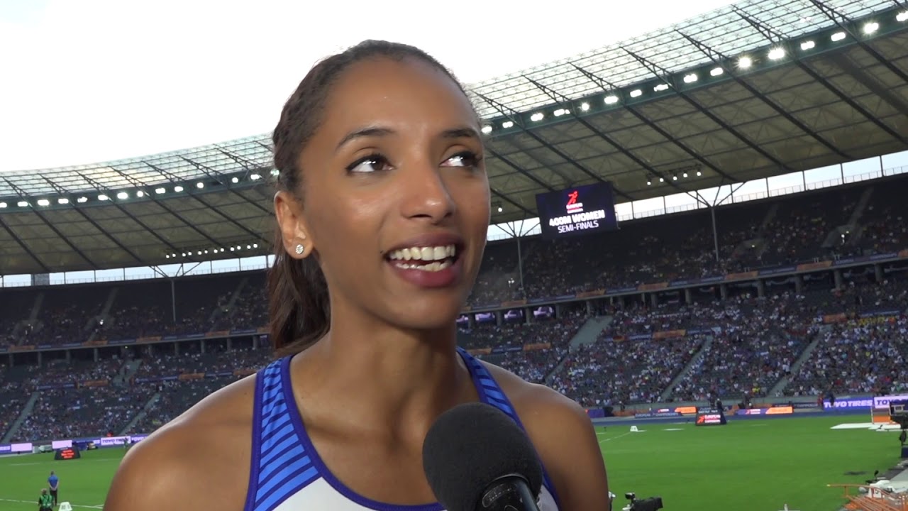 Laviai Nielsen (GBR) after the semifinals of the 400m - YouTube