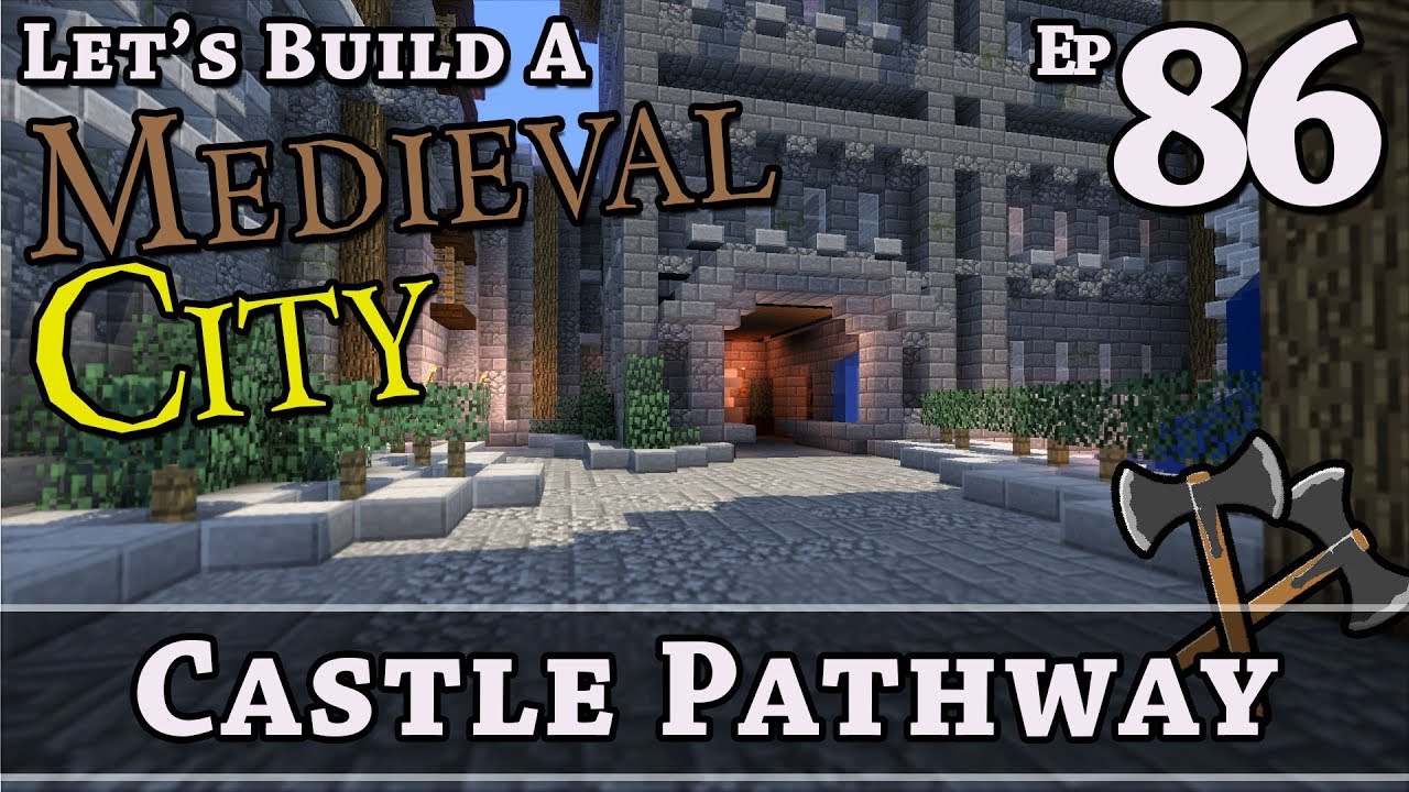 How To Build A Medieval City :: E86 :: Castle Pathway :: Minecraft :: Z ...