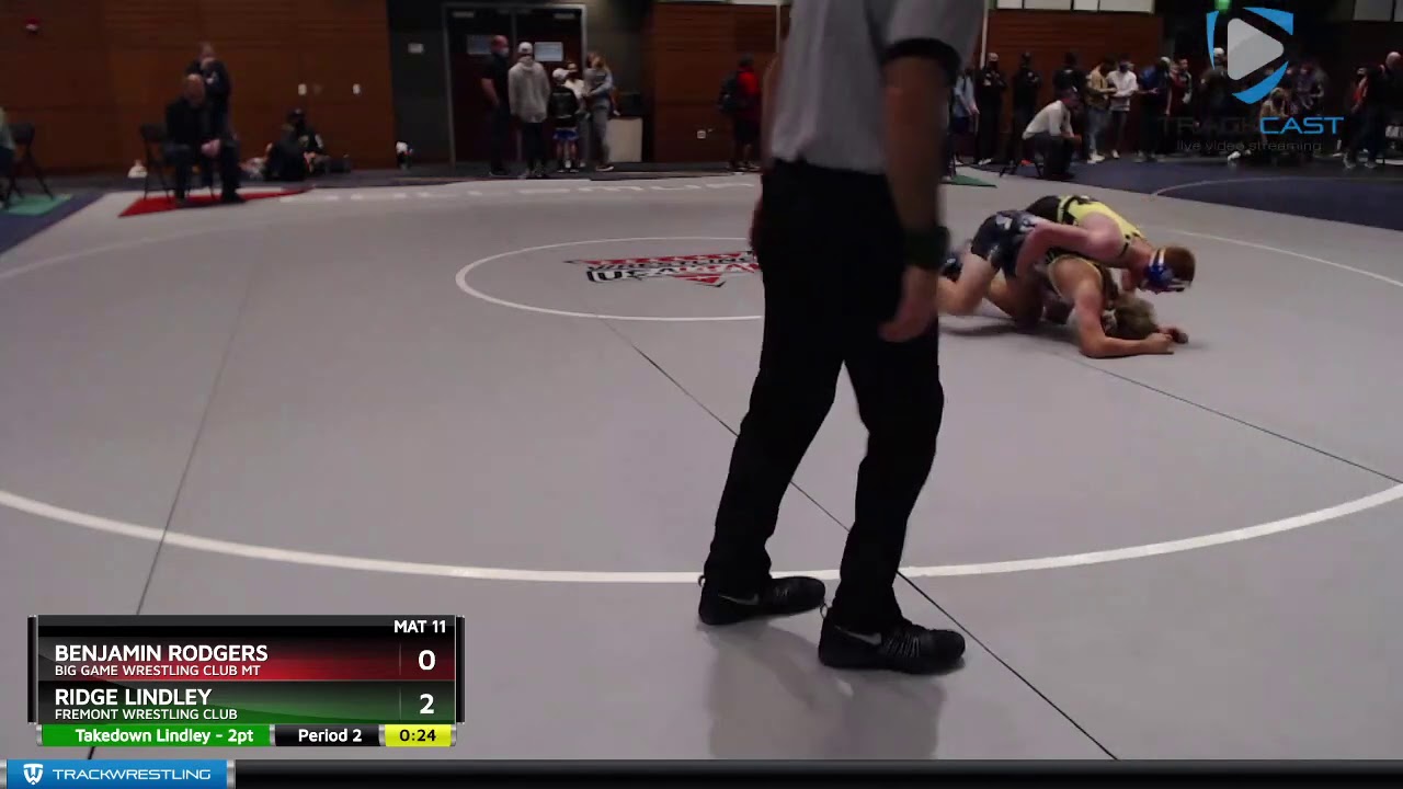 MS BOYS 187 Ridge Lindley Fremont Wrestling Club Vs Benjamin Rodgers ...