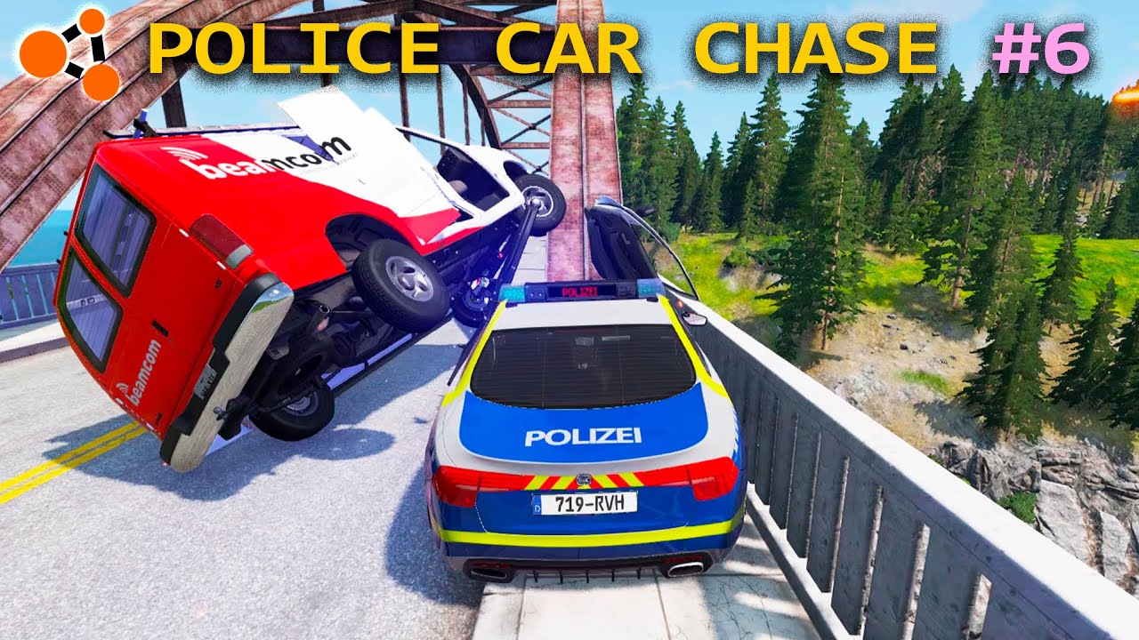 Police Car Chases #6 BeamNG Drive ~ BMG 🔥 [BNG] - YouTube