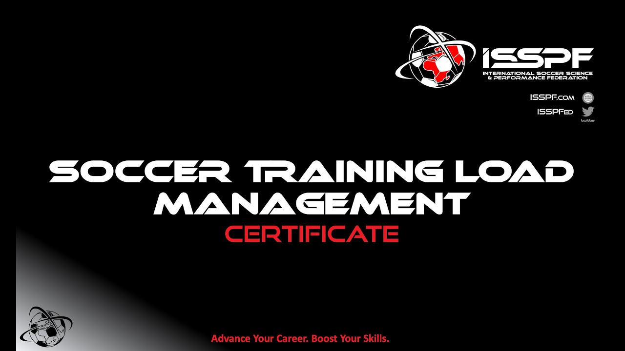 Certificate in Soccer Training Load Management - YouTube