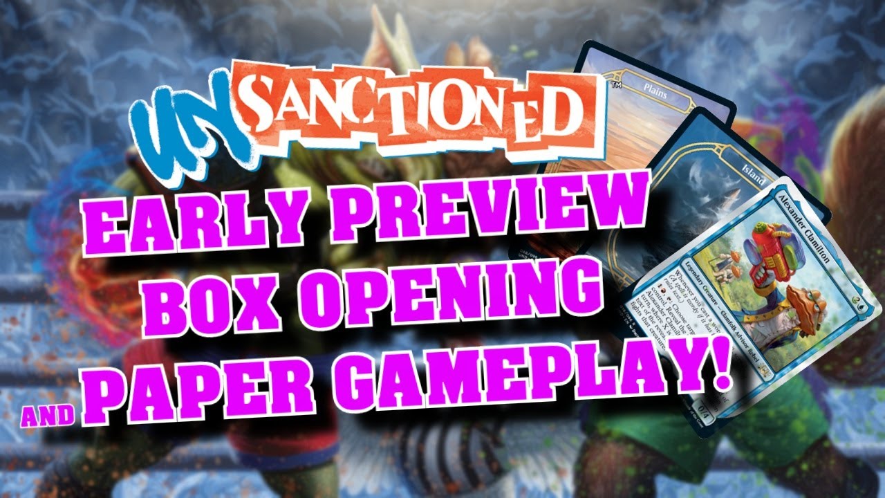 MTG Unsanctioned - Box Opening and Paper Gameplay with the new Un Decks ...