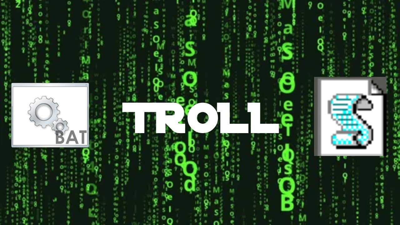 Virüs şakası troll bat ve vbs dosyaları !!ŞAKA AMAÇLIDIR!! - YouTube