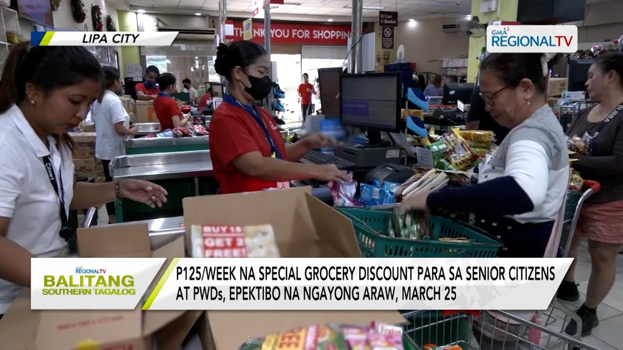 Balitang Southern Tagalog: Special grocery discount para sa senior ...