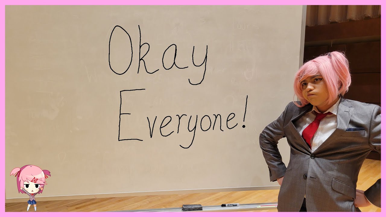 DDLC - Okay Everyone! (Natsuki) Cover - YouTube