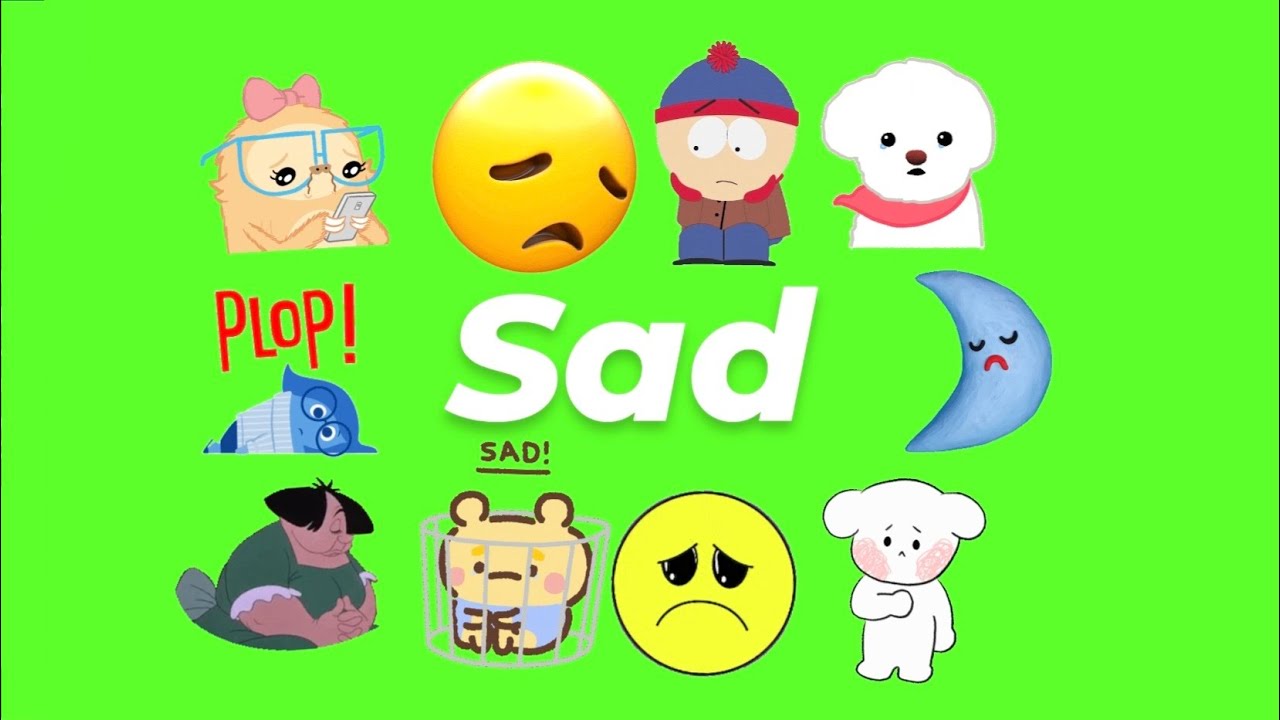 Animated Sad GIF Green Screen Pack (Free Download) - YouTube