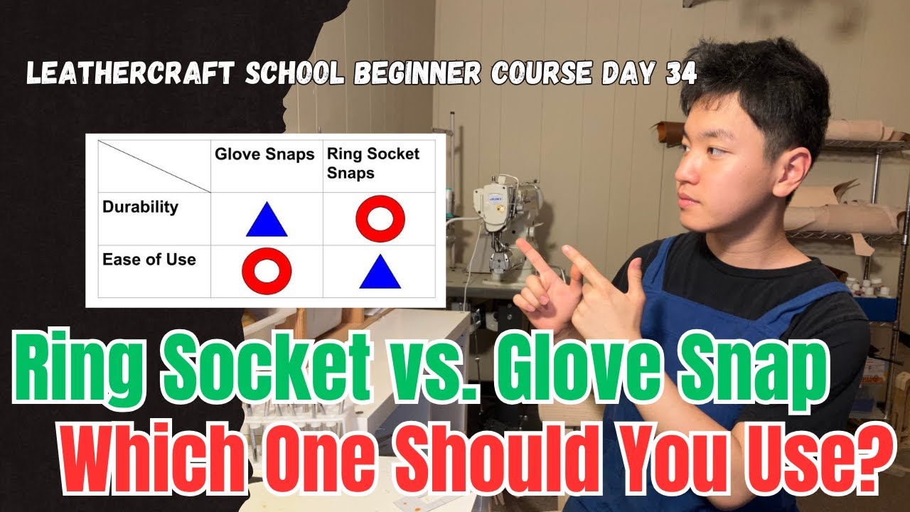 Ring Socket vs. Glove Snap – Which One Should You Use? | Leather Work ...