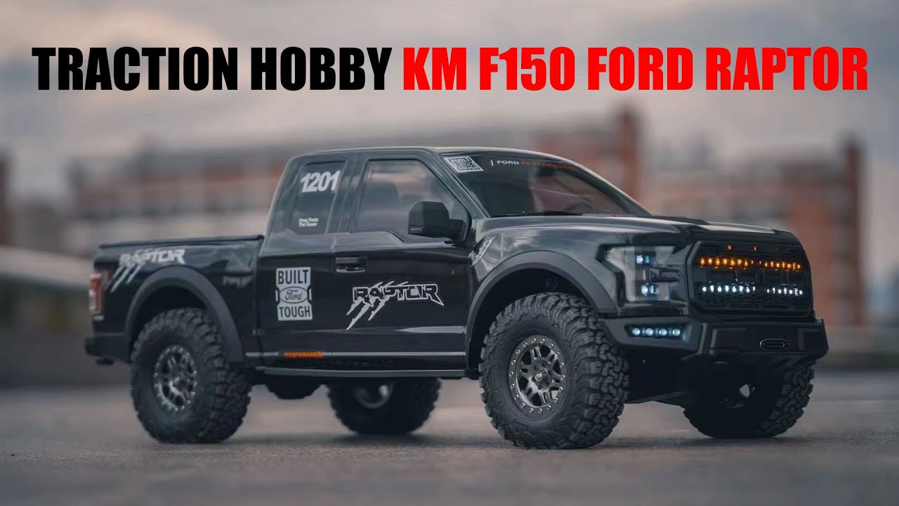 TRACTION HOBBY KM F150 FORD RAPTOR 1/8 4WD RC Car - YouTube