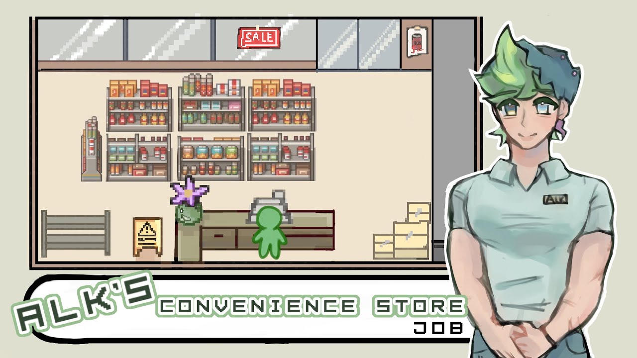 Alk’s Convenience Store Job - Ep 1 (Fake RPG game) - YouTube