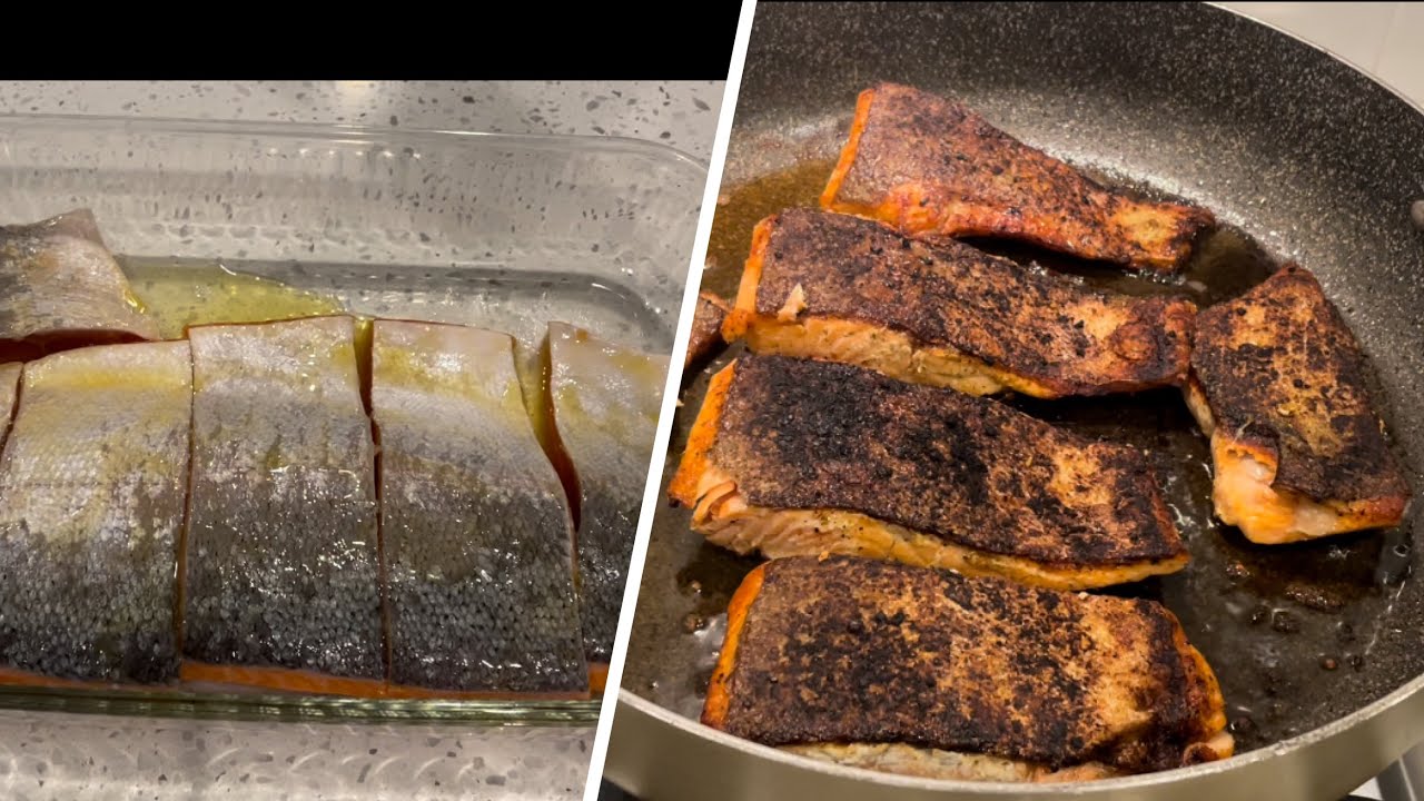 Pan Seared Steelhead Trout With Crispy Skin - YouTube