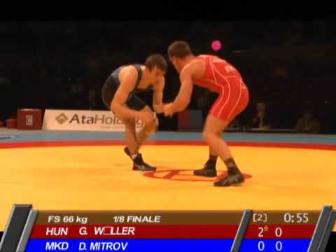 66 kg. George Woeller (HUN) vs Dejan Mitrov (MKD), European ...