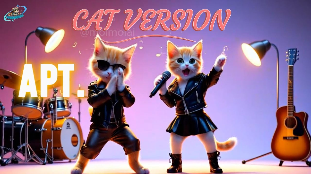 Apt - Cat version | Kitten Cat Cover APT | Mèo hát APT Hay Nhất #cat #funny #apt #cutecat # ...