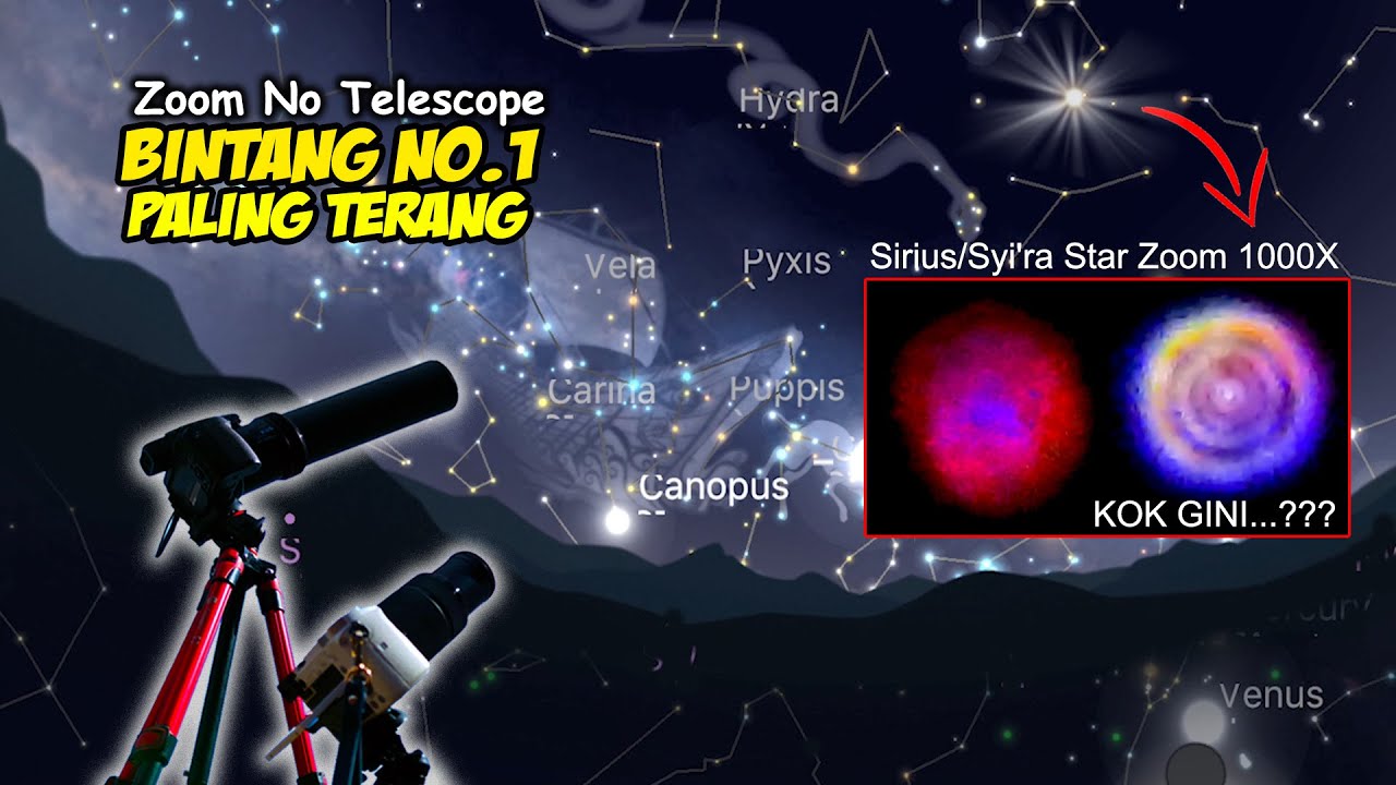 ZOOM BINTANG PALING TERANG | Sirius Star (Nikon P1000 No Telescope ...