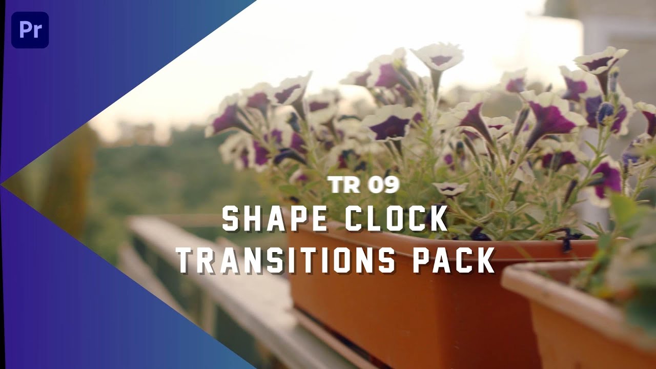 Shape Clock Transitions Pack Premiere Pro Template - YouTube