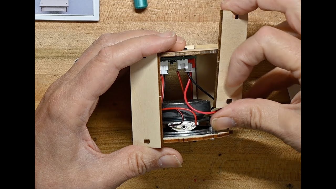 C.K. builds a STEM speaker kit, no soldering, from CYOEST - YouTube