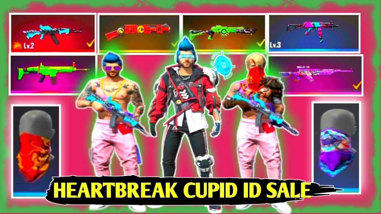 HEARTBREAK CUPID BUNDLE PRO ID SALE ||LOW PRICE 1500|| K8G GAMING ID NO ...