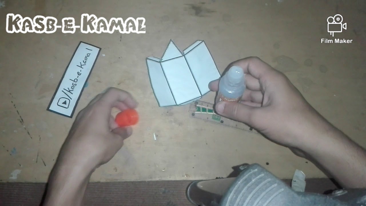 How to make a paper's triangular Prism very simple with paper. - YouTube
