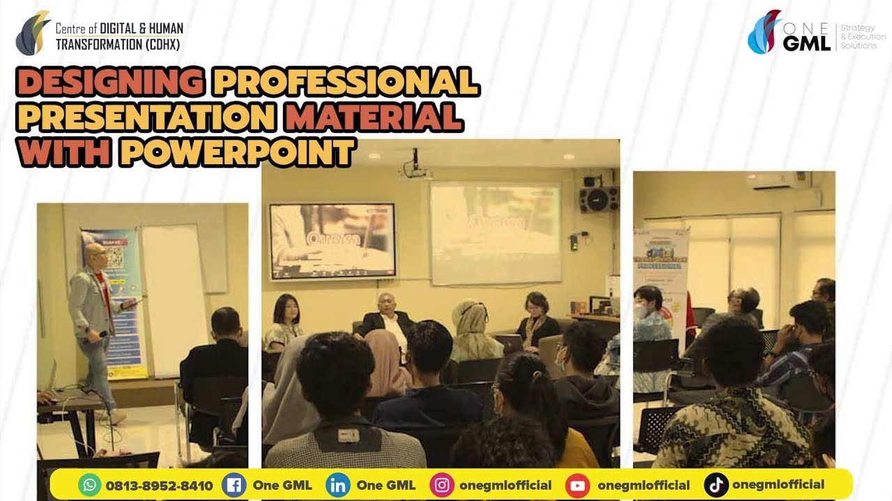 PELATIHAN TRAINING DESIGNING PROFESSIONAL PRESENTATION MATERIAL WITH ...