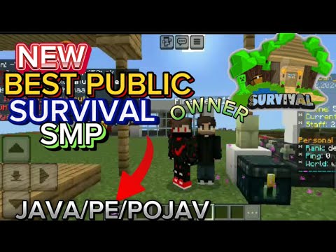 🤯New Best Public Survival Smp For Minecraft 🤗| Java/Pe/Pojav | Always ...