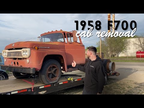 1958 FORD F700 CAB SWAP | CUMMINS SWAPPED BUILD - YouTube