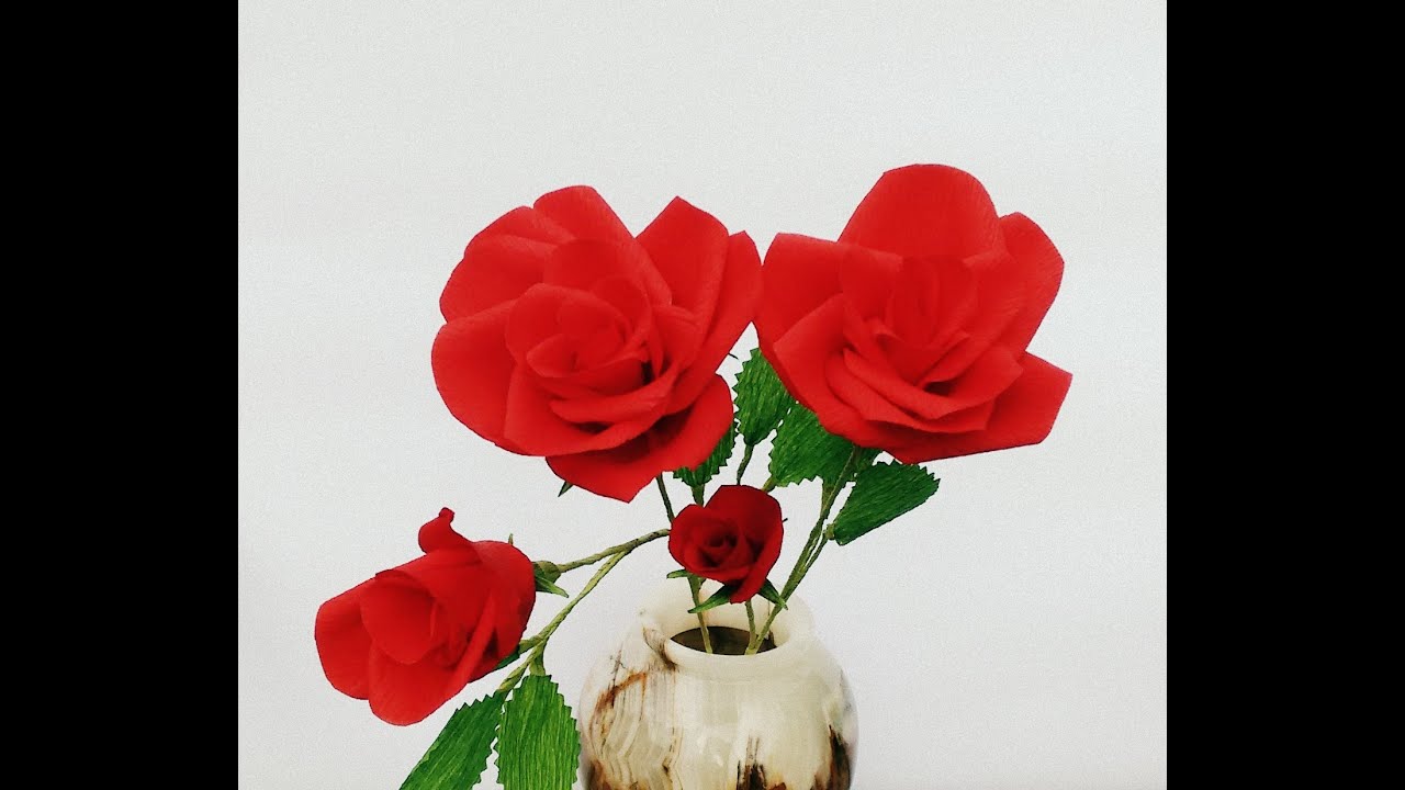 How To Make Paper Flower Rose For Valentine Day Flower 2 YouTube how-to-make-paper-flower-rose-for-valentine-day-flower-2-youtube