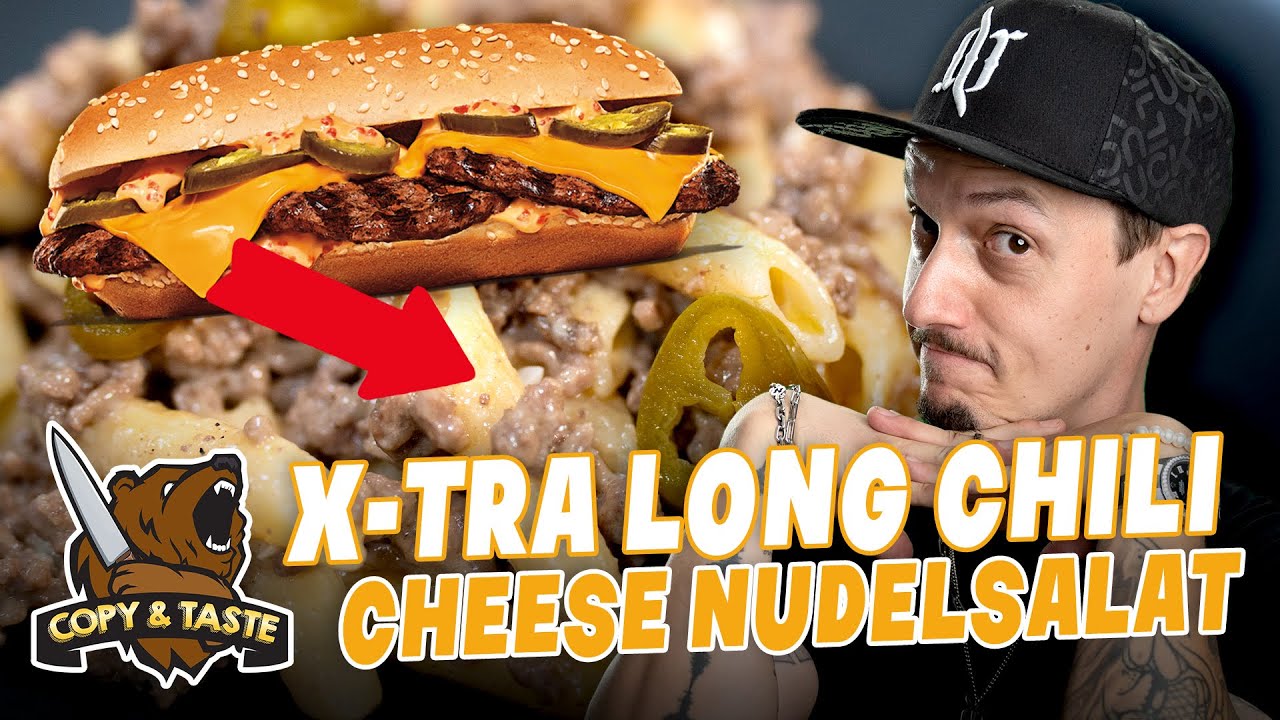Extra Long Chili Cheese Nudelsalat 🍔🥗 Copy & Taste - YouTube