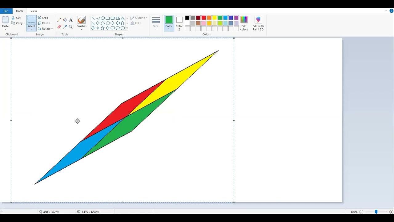 How Skew tool works in MS Paint How to use skew tool in MS Paint, Skew ...