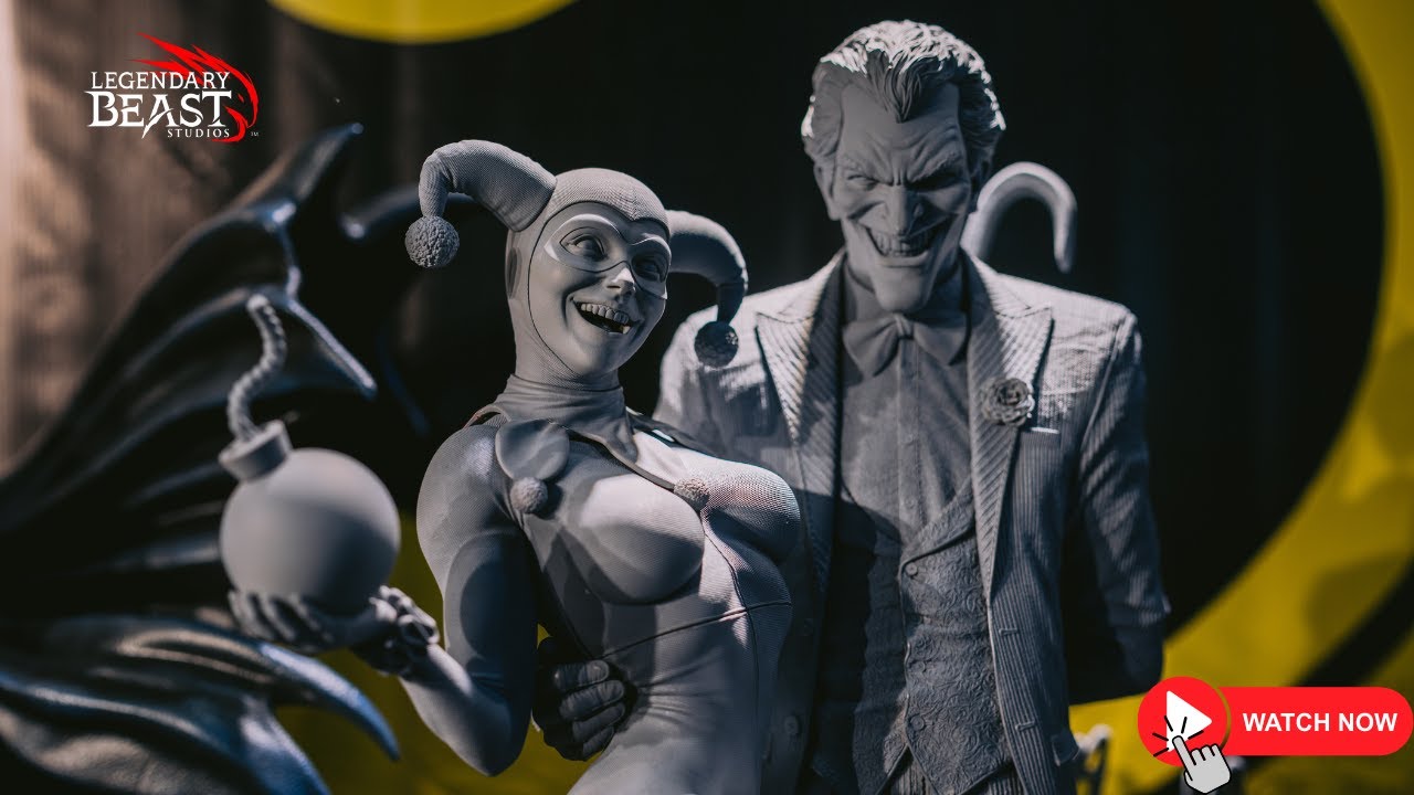 In depth Look of Harley and Joker by Legendary Beast Studios - YouTube